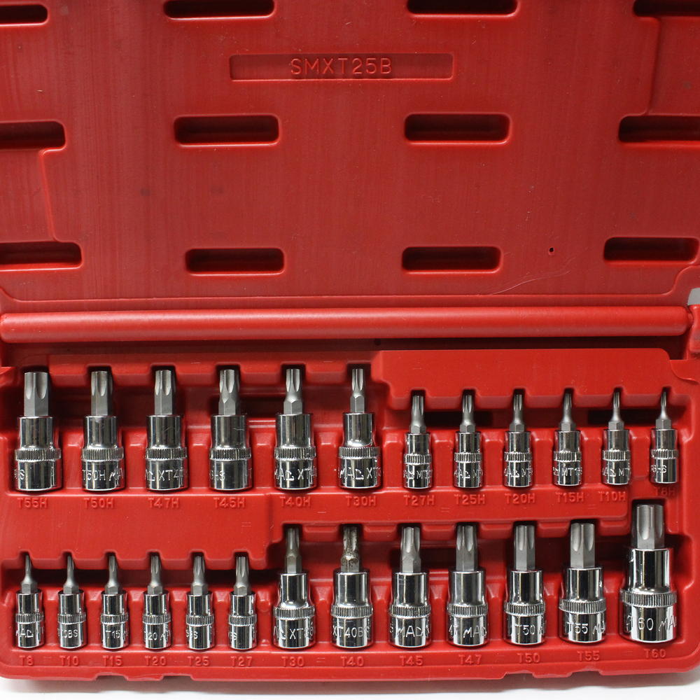 Mac Tools SMXT25B 25 PCS. Torx & Tamperproof Torx Driver Set | Online ...