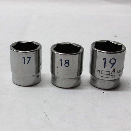 Matco Tool 6 Point Socket 14 Piece Set 6mm B6M6A - 19mm B19M6A ...