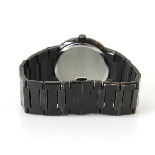 Handsome Movado Safiro Museum 84 G1 1885 A Stainless Steel All Black ...