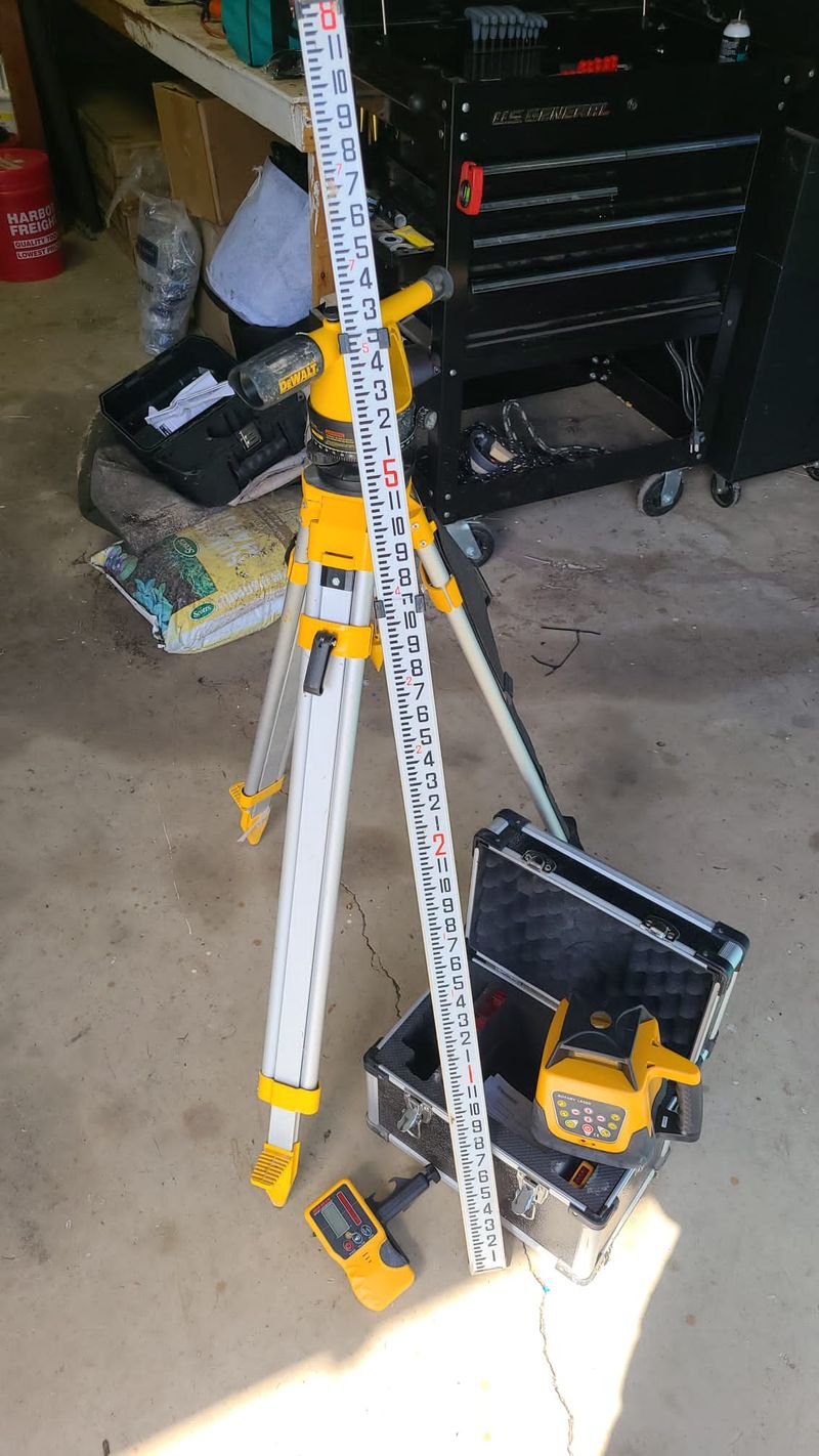 Land Surveying Equipment Lot - Includes:Dewalt Transit W/ Plumb ...