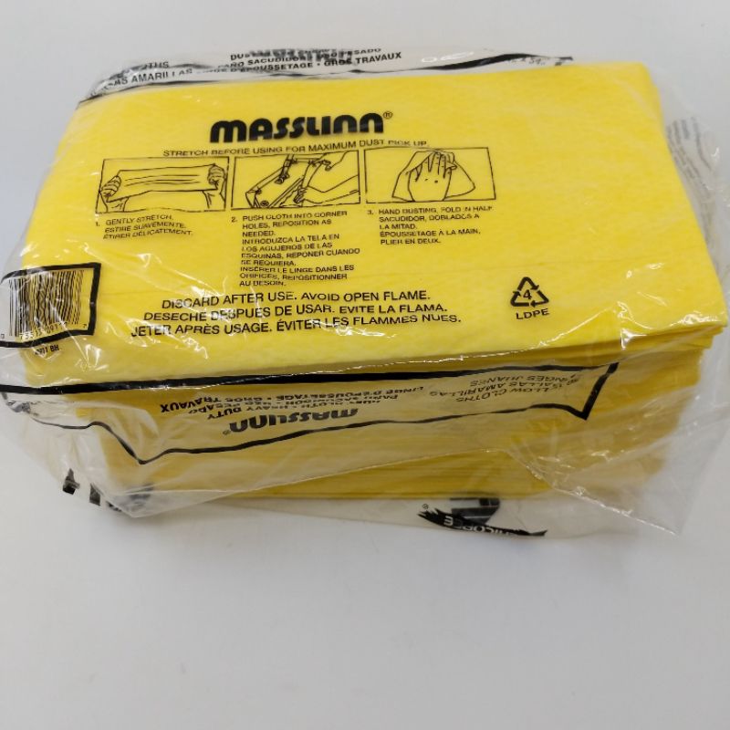 Masslinn Dust Cloths, 24 x 24, Yellow, 50/Bag, - 50 pack :: 4P-TQB6E97C ...