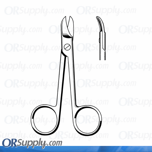 Surgical Instruments | Sklar Crown Scissors 4" Curved Serrated