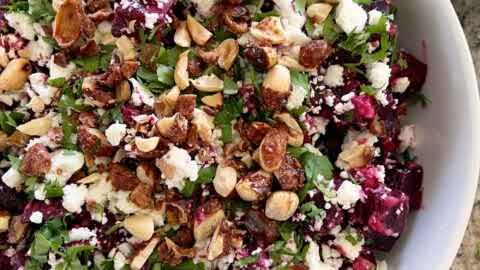 Ensalada de betabel con queso de cabra de 173 Kcal - Receta fácil en la ...