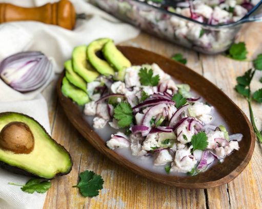 Ceviche Peruano de 132 Kcal - Receta fácil en la app Avena
