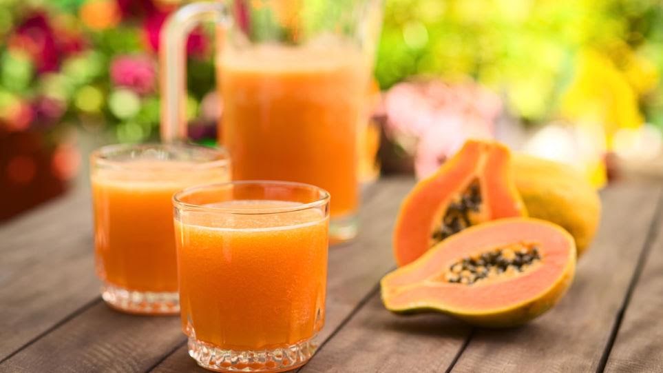 Agua de papaya con nuez de 129 Kcal - Receta fácil en la app Avena