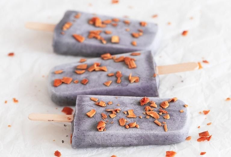 Paletas heladas de blueberry de 176 Kcal - Receta fácil en la app Avena