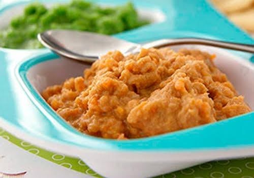 Minced beef, sweet potato and sting beans mash de 149 Kcal - Receta ...