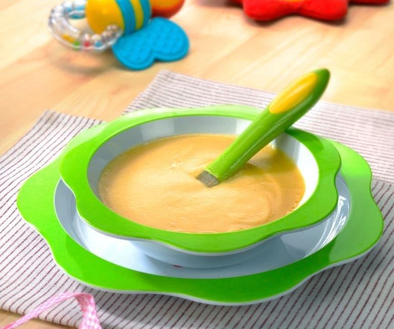 Chicken, rice and zucchini puree de 115 Kcal - Receta fácil en la app Avena