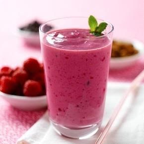 Blended raspberry with oats de 174 Kcal - Receta fácil en la app Avena