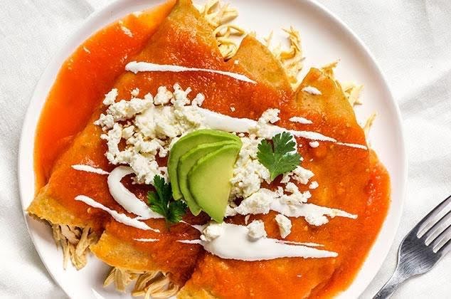 Chicken entomatadas de 328 Kcal - Receta fácil en la app Avena
