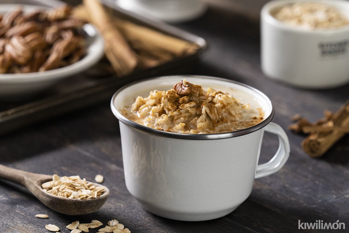 Avena estilo arroz con leche de 233 Kcal - Receta fácil en la app Avena