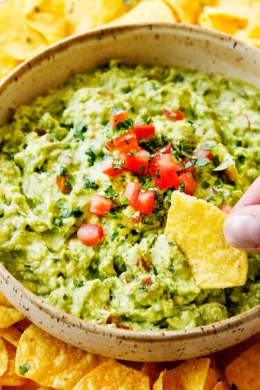 Guacamole Dip de 124 Kcal - Receta fácil en la app Avena