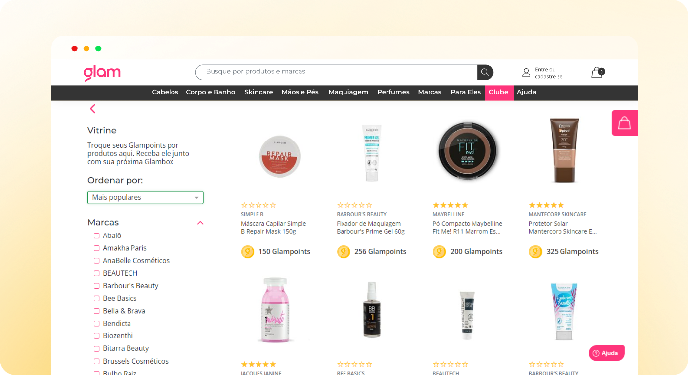 glam, sua beleza em primeiro lugar