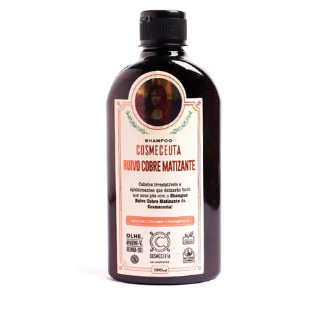 glam | Shampoo Cosmeceuta Ruivo Cobre Matizante 300ml