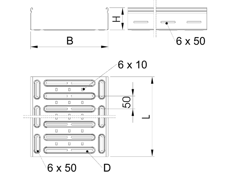 Trasee Cabluri > Pat Metalic > Accesorii pat cablu metalic > Canal de ...
