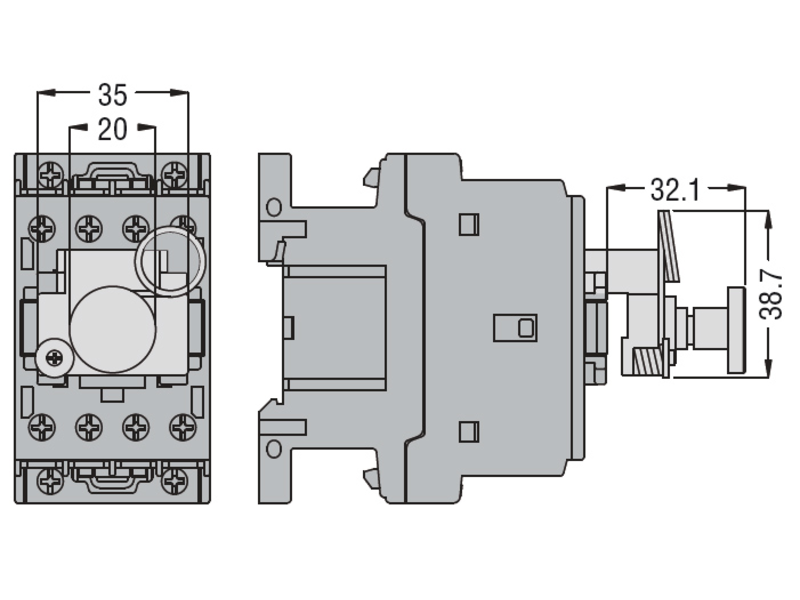 Automatizari, Protectii & Relee > Accesorii contactori > MANUAL CLOSING ...