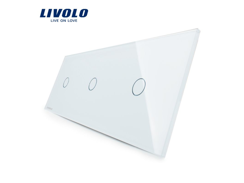 Panou Intrerupator simplu + simplu + simplu Alb, Intrerupatoare Touch ... Panou Intrerupator simplu + simplu + simplu Alb, Intrerupatoare Touch ...