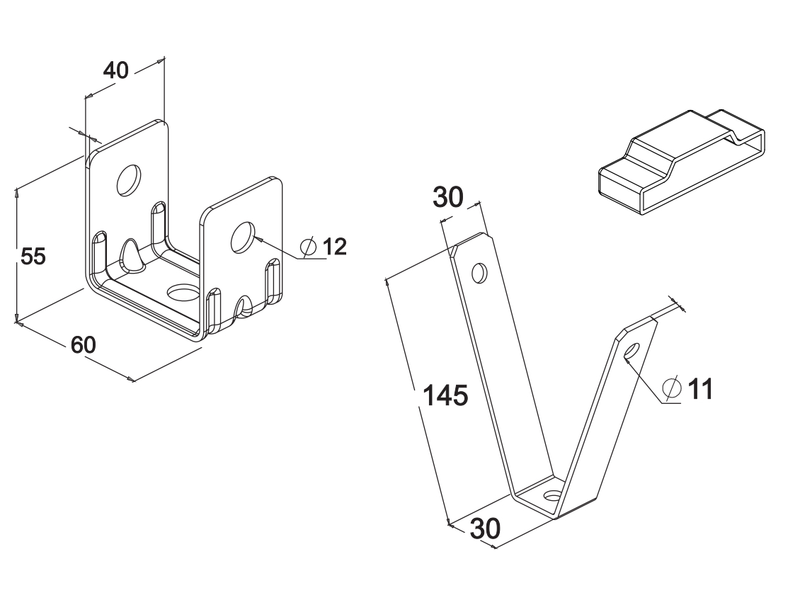 Trasee Cabluri > Pat Metalic > Accesorii pat cablu metalic > Suport U ...