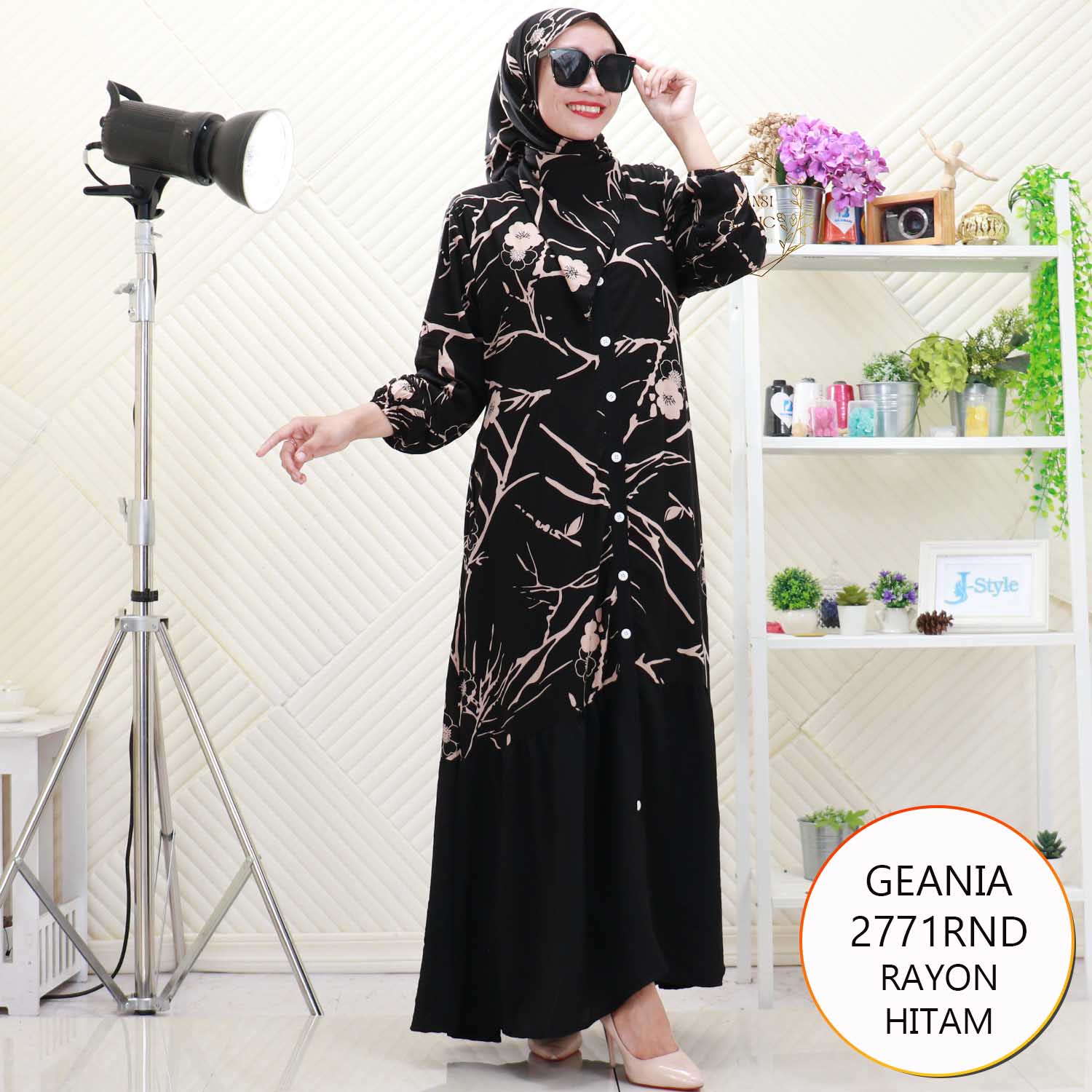 Jual Geania - Produk Geania Gamis Set Hijab Rayon Mix Kringkel Busui ...