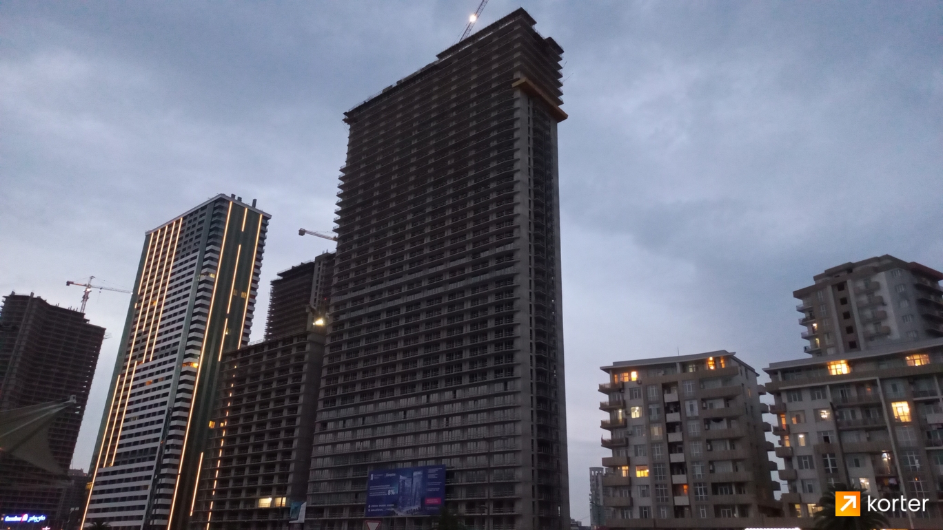 Calligraphy Towers, Batumi — prices of the apartments, photos, map, layouts