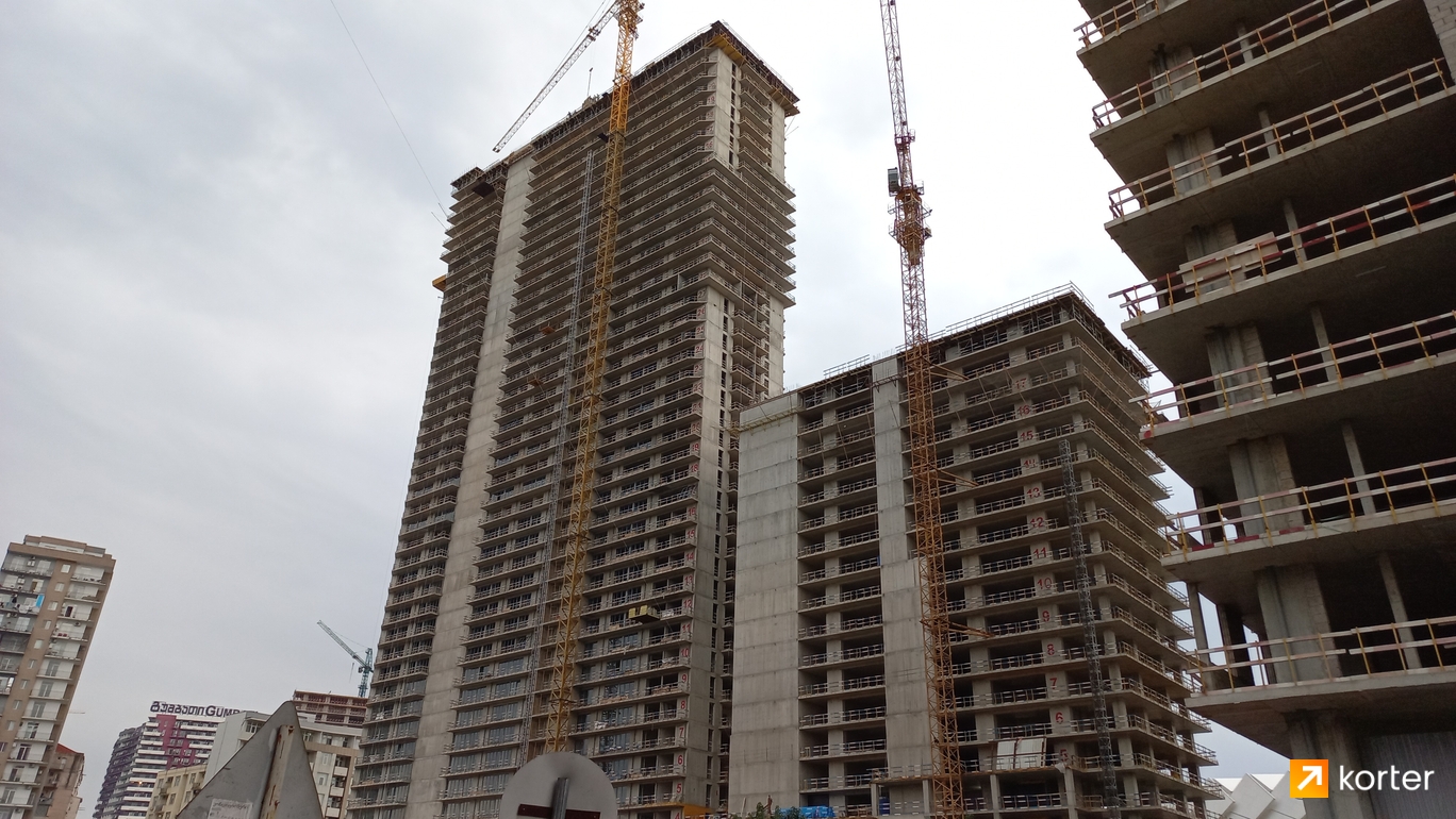 Calligraphy Towers, Batumi — prices of the apartments, photos, map, layouts