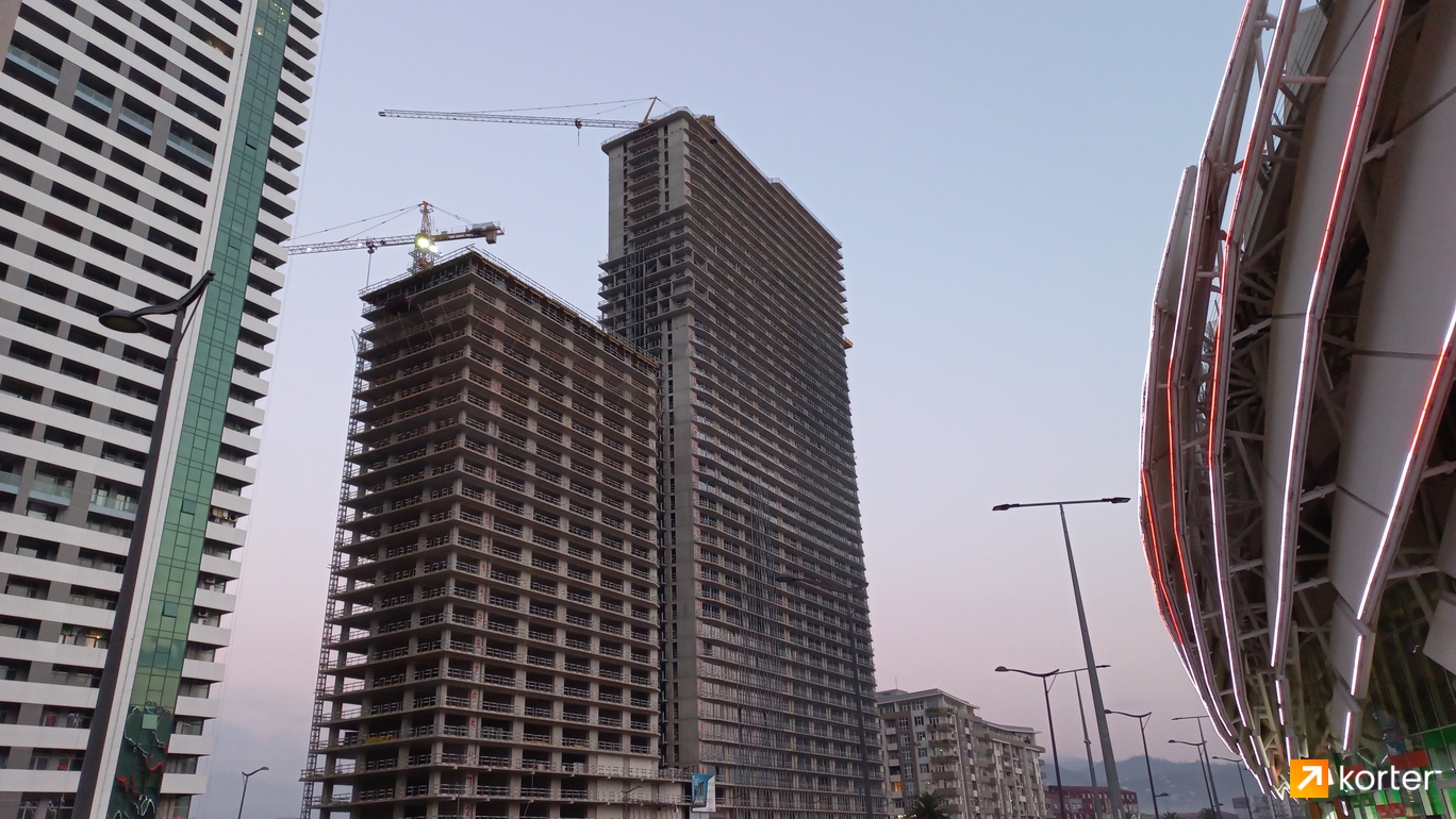 Calligraphy Towers, Batumi — prices of the apartments, photos, map, layouts