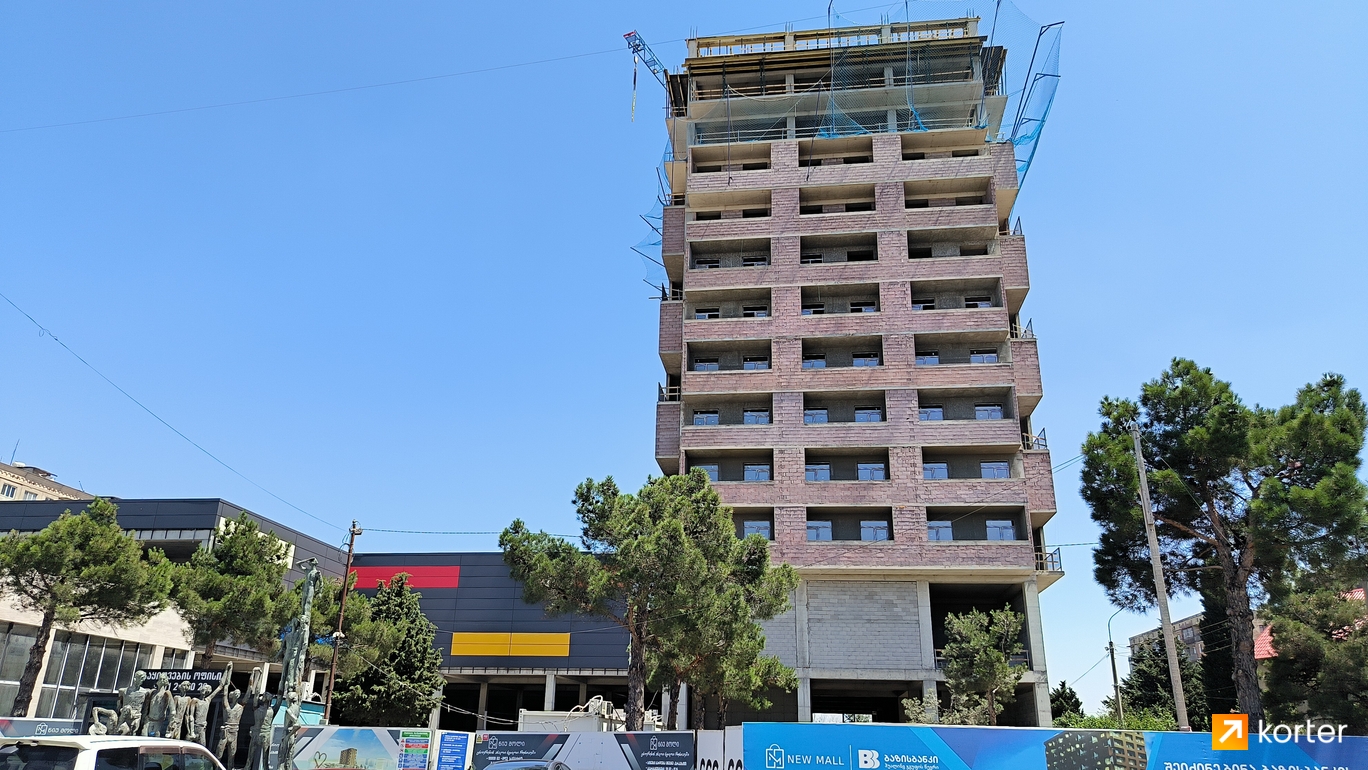 New Mall Rustavi, რუსთავი — ბინების ფასი, ფოტოები, რუკა