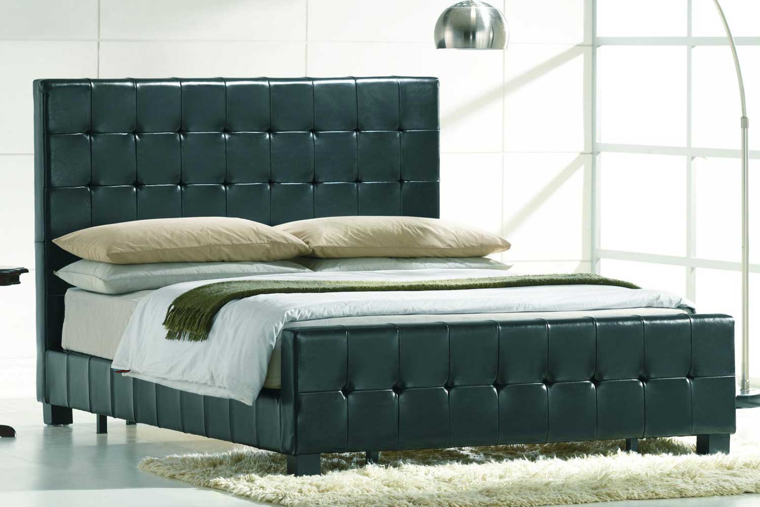 Joseph Mondo Faux Leather Bed Frame Double - BedWorld Ireland