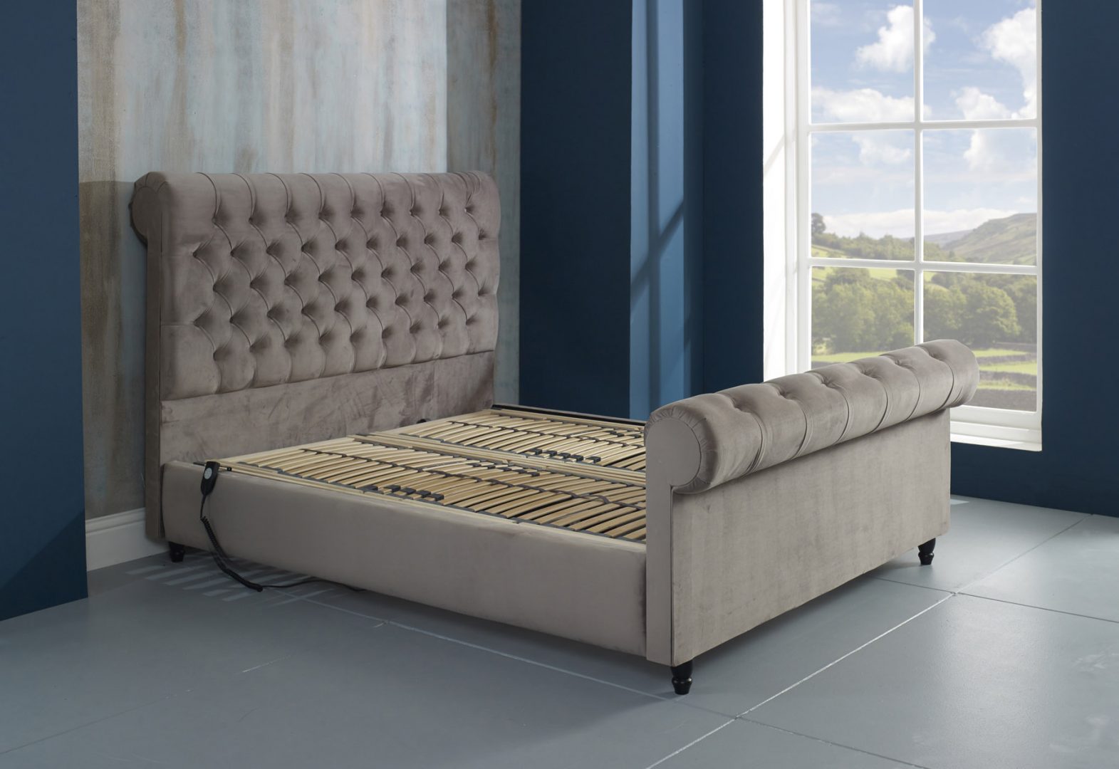 Belford Adjustable Upholstered Bed Frame - Bedworld ireland