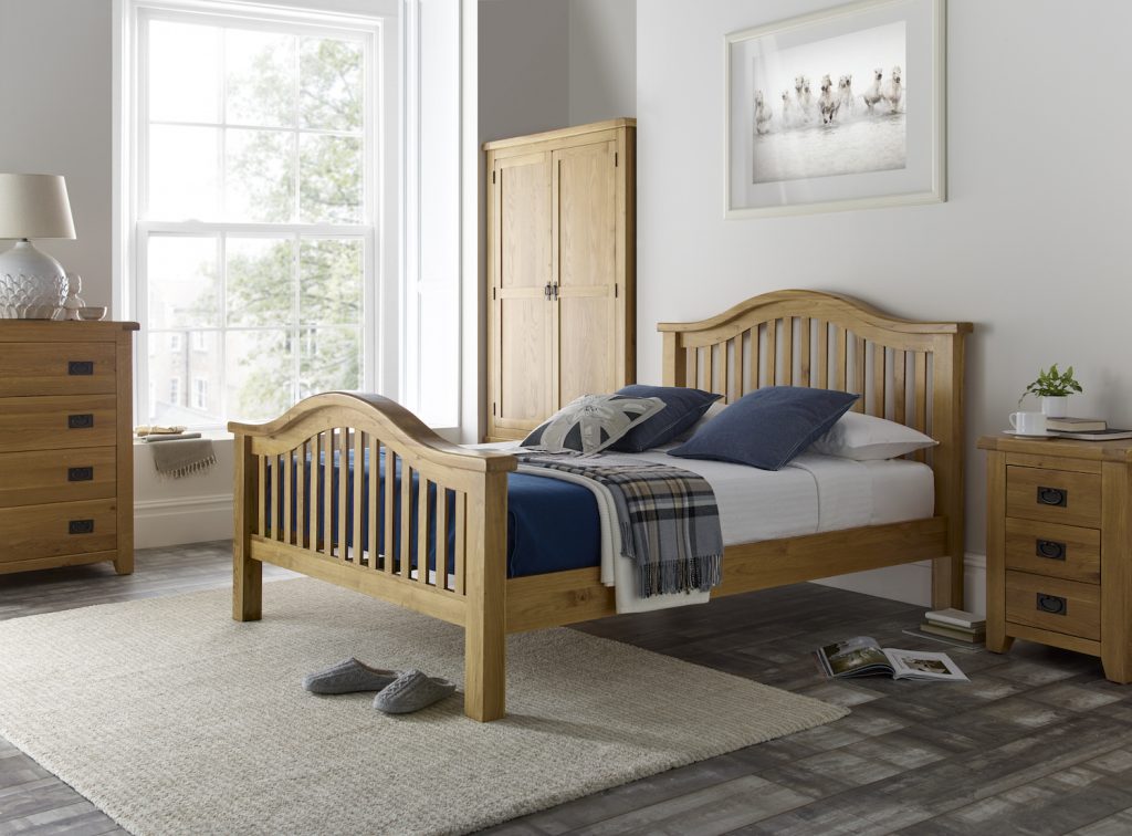 Minnesota Wooden High End Bed Frame - Bedworld ireland