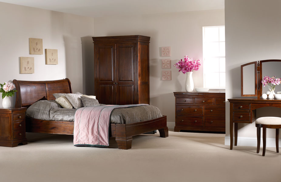 Sweet Dreams Lincoln Dark Acacia Wooden Bed Frame - AAA Beds