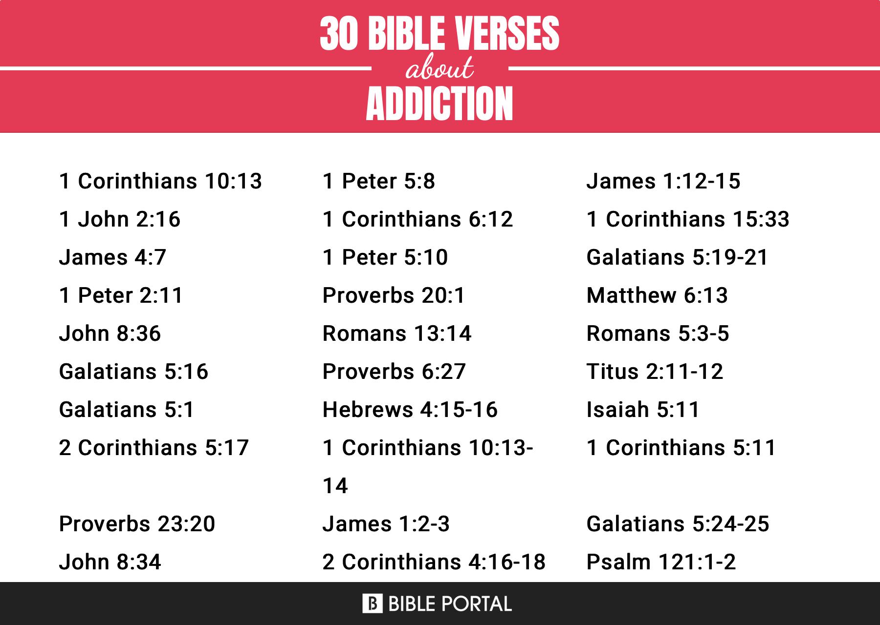 121 Bible Verses about Addiction