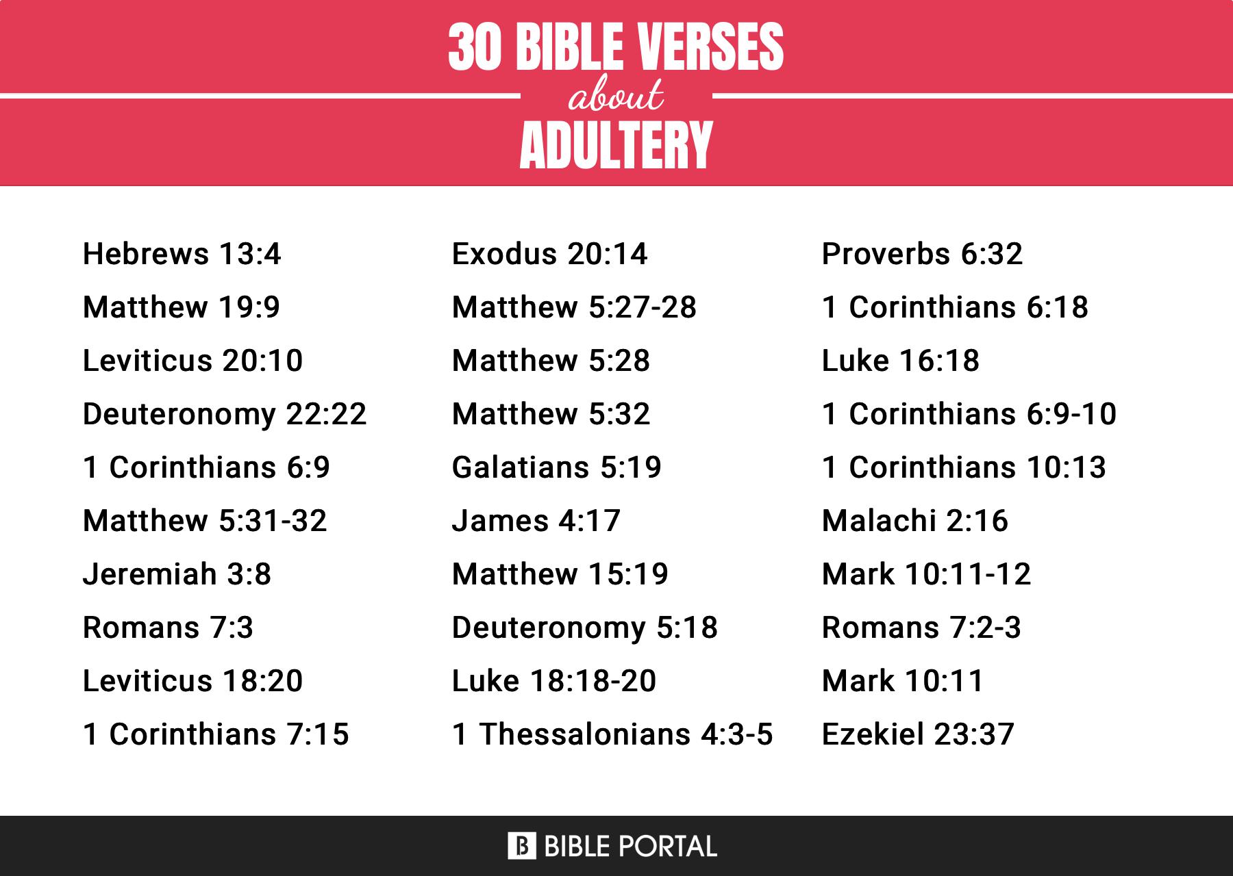 324 Bible Verses about Adultery
