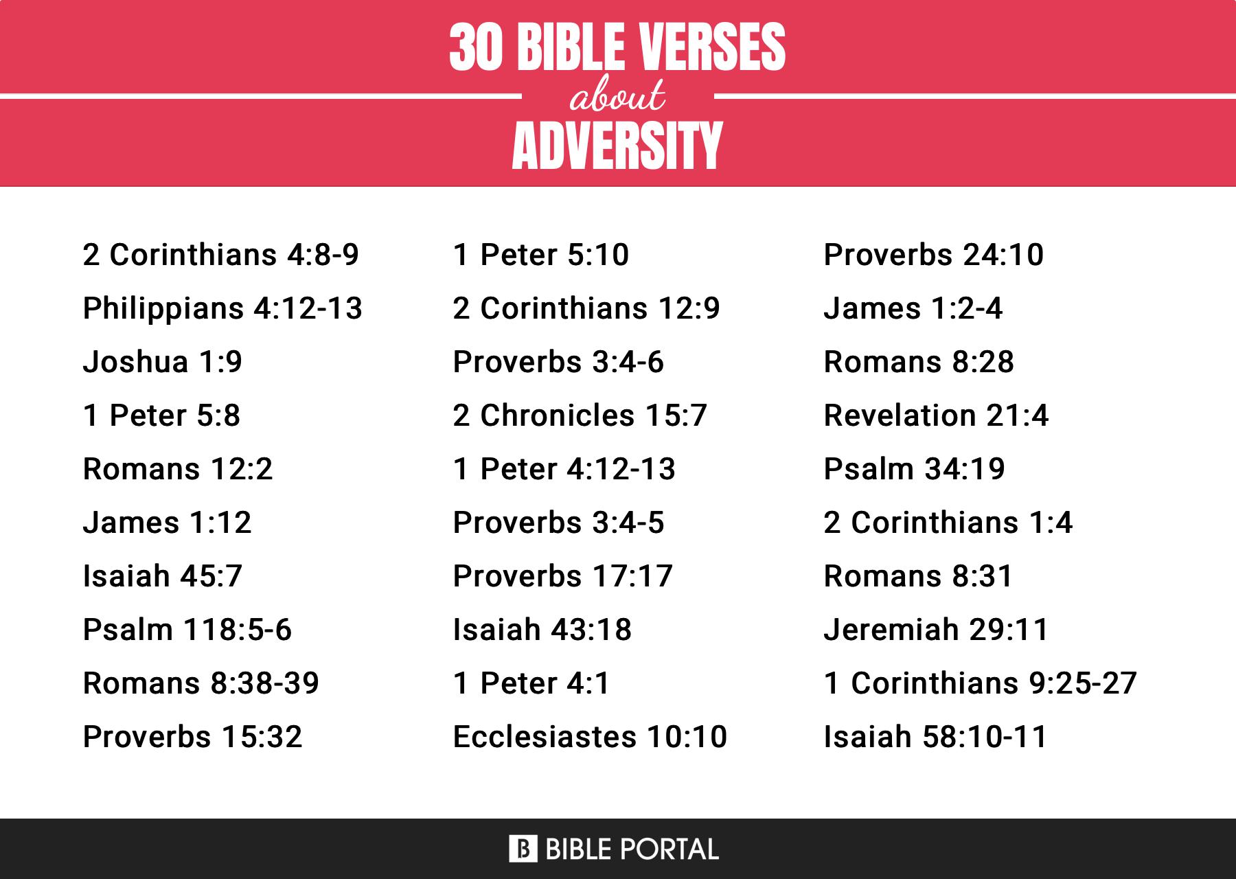 59 Bible Verses about Adversity