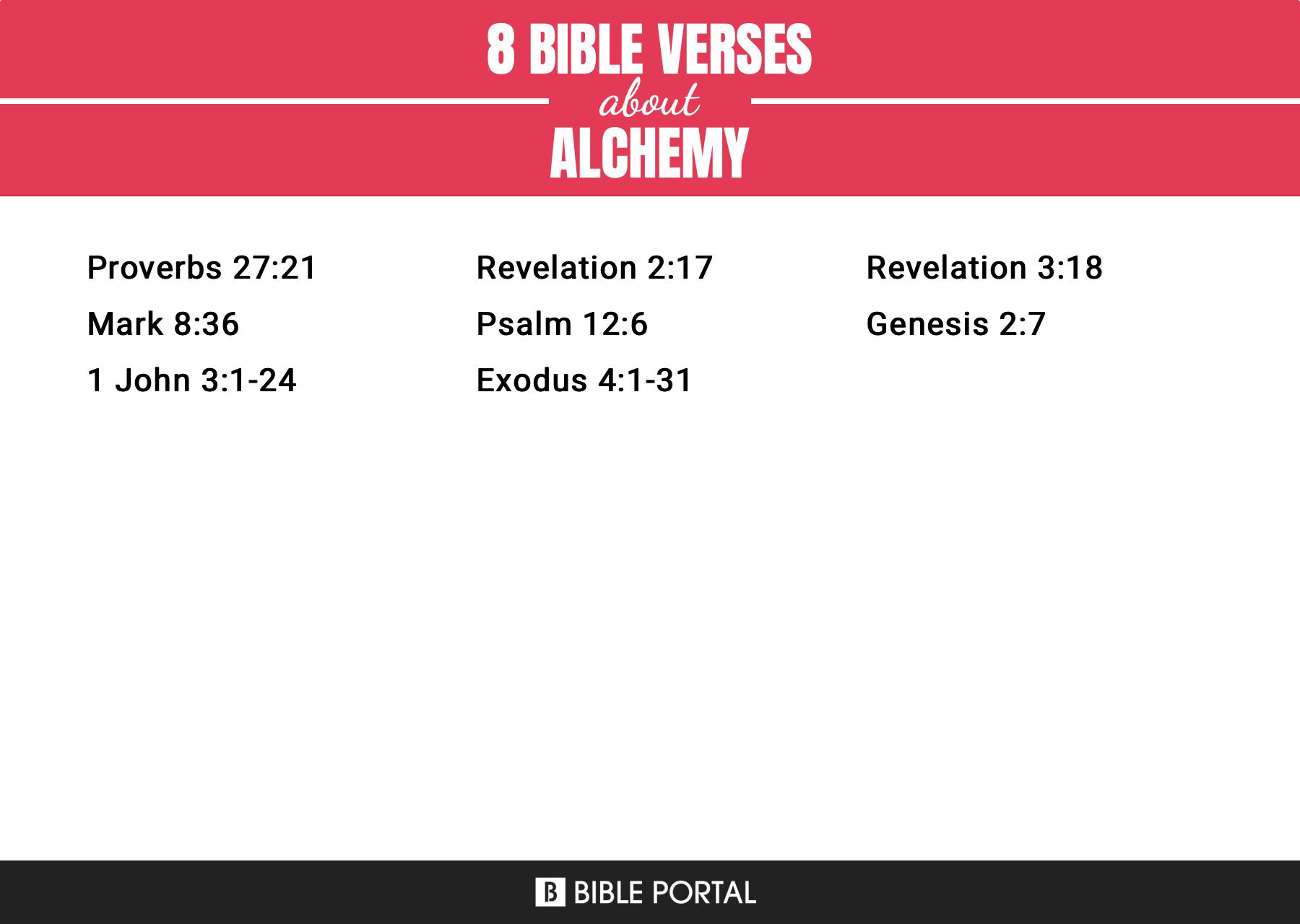 8 Bible Verses about Alchemy