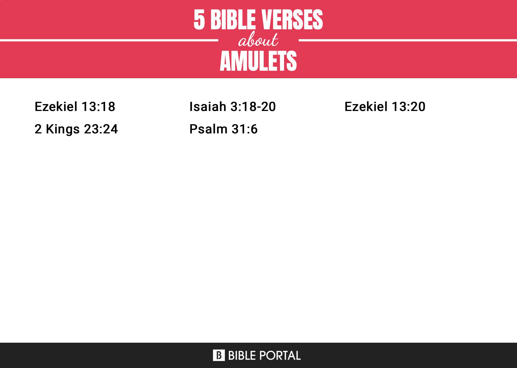 5 Bible Verses about Amulets