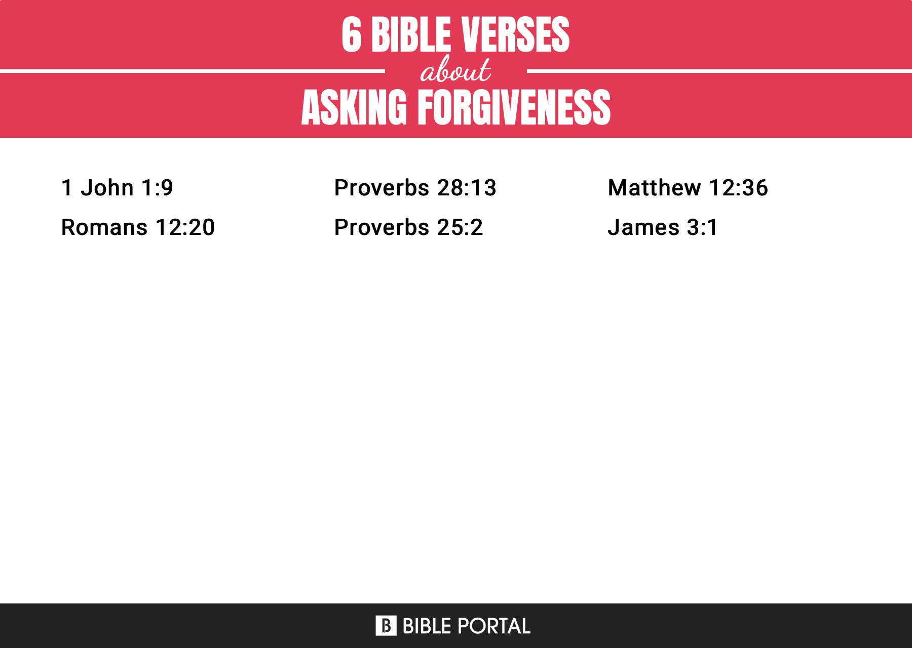 6 Bible Verses about Asking Forgiveness