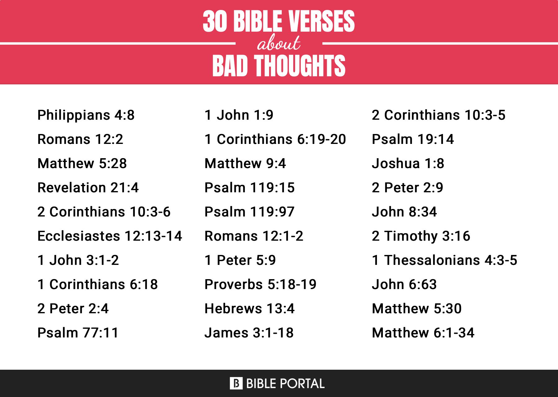 31 Bible Verses about Bad Thoughts