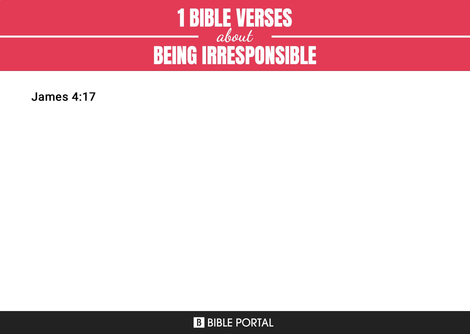Irresponsible Bible Quotes