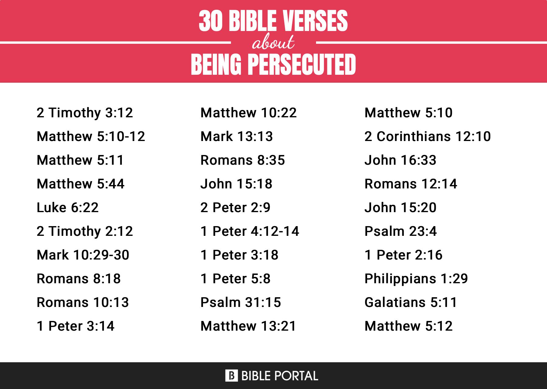 107 Bible Verses about Being Persecuted