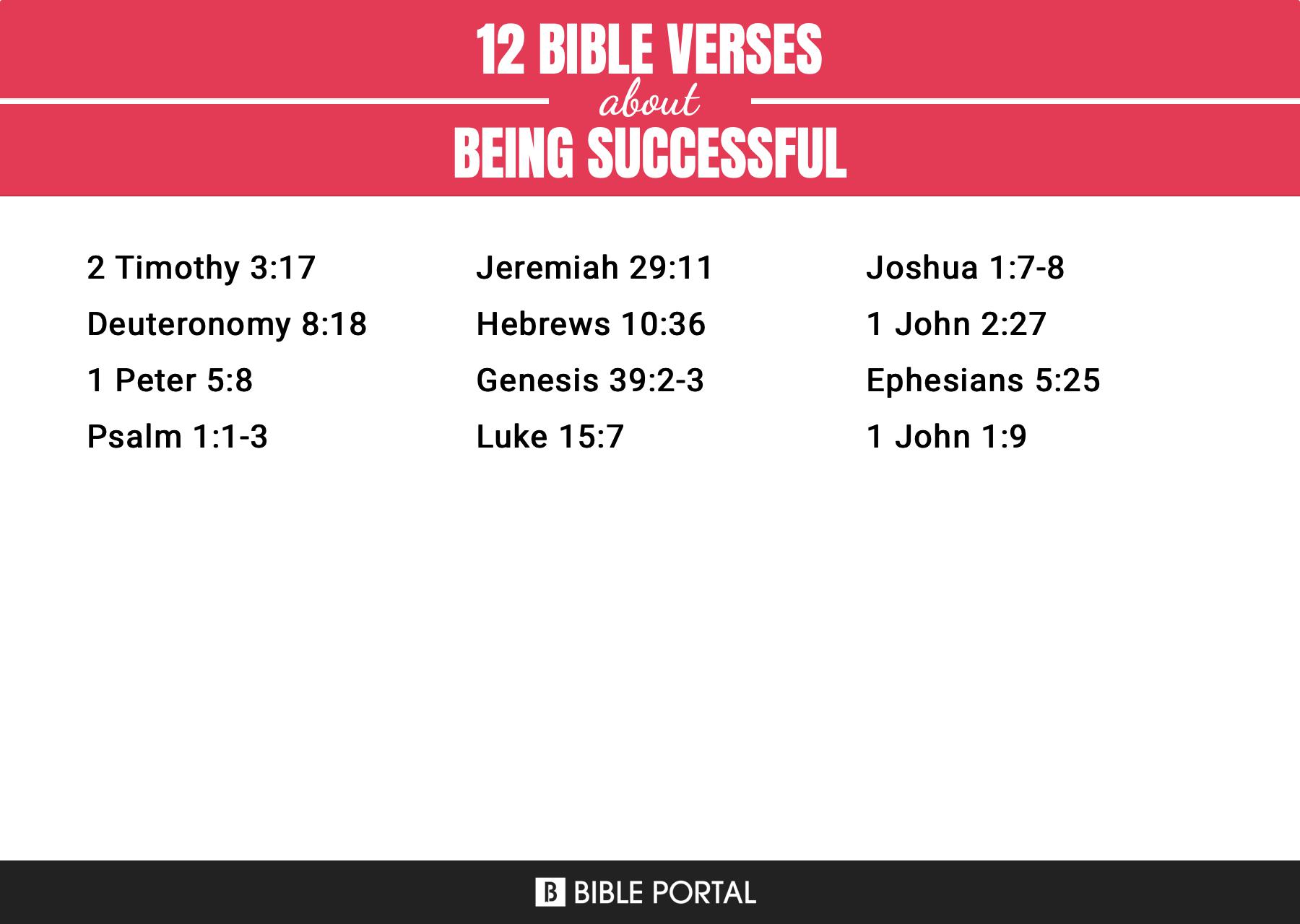 12 Bible Verses about Being Successful