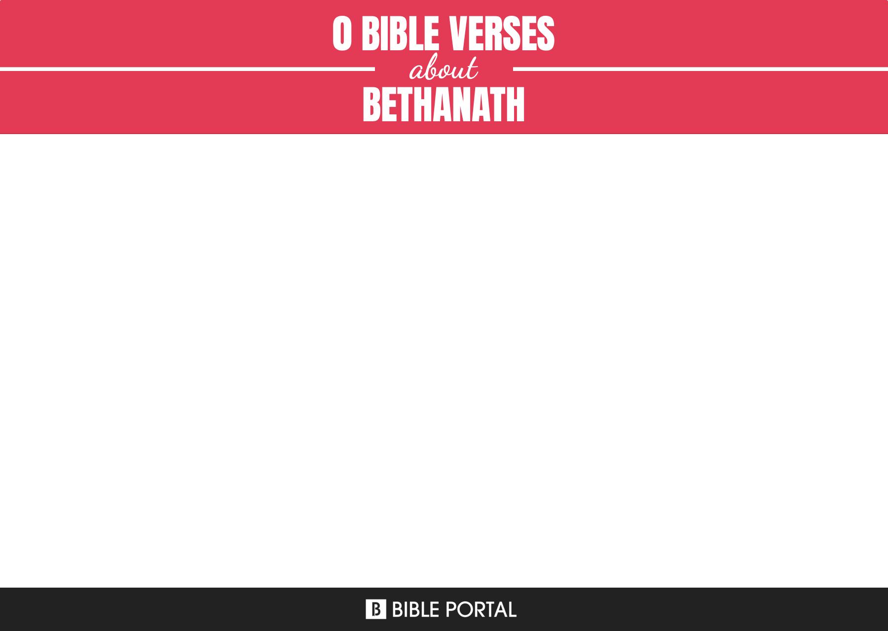 2 Bible Verses about Beth-anath