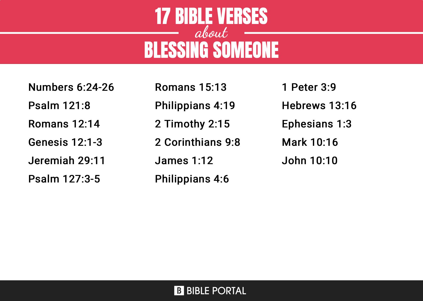 17 Bible Verses about Blessing Someone