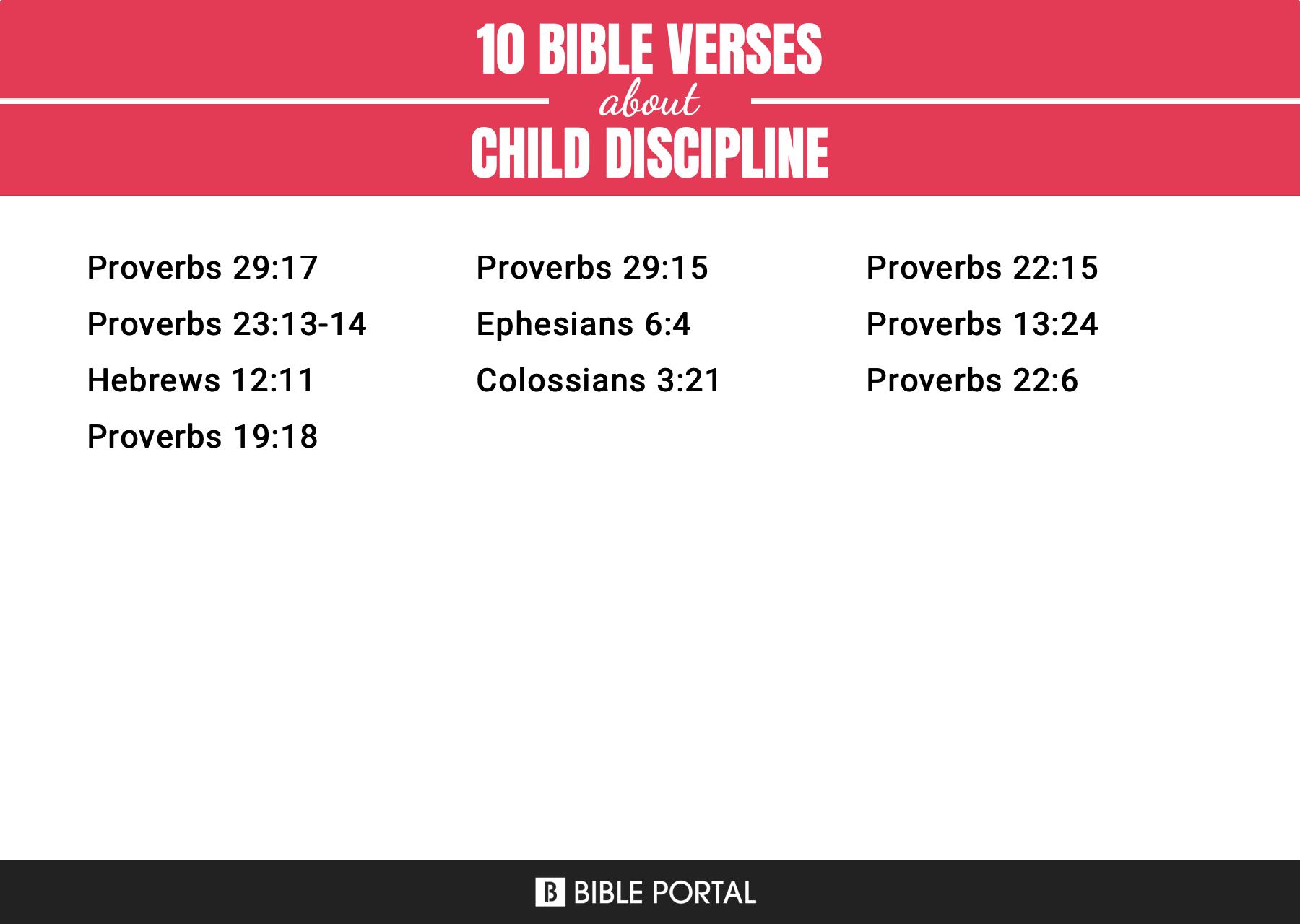 10 Bible Verses about Child Discipline?