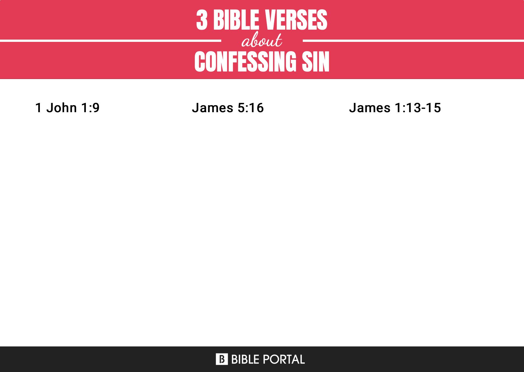 3 Bible Verses about Confessing Sin