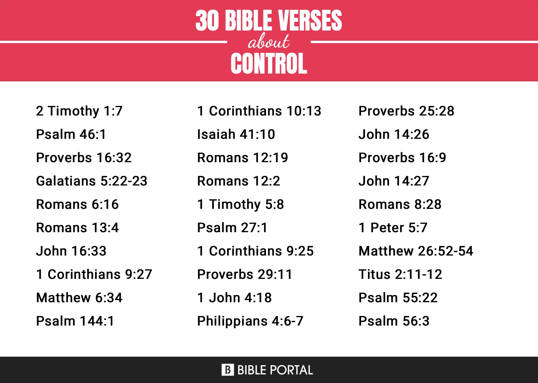 21 Bible Verses About ‚Control‘ – FMSMB