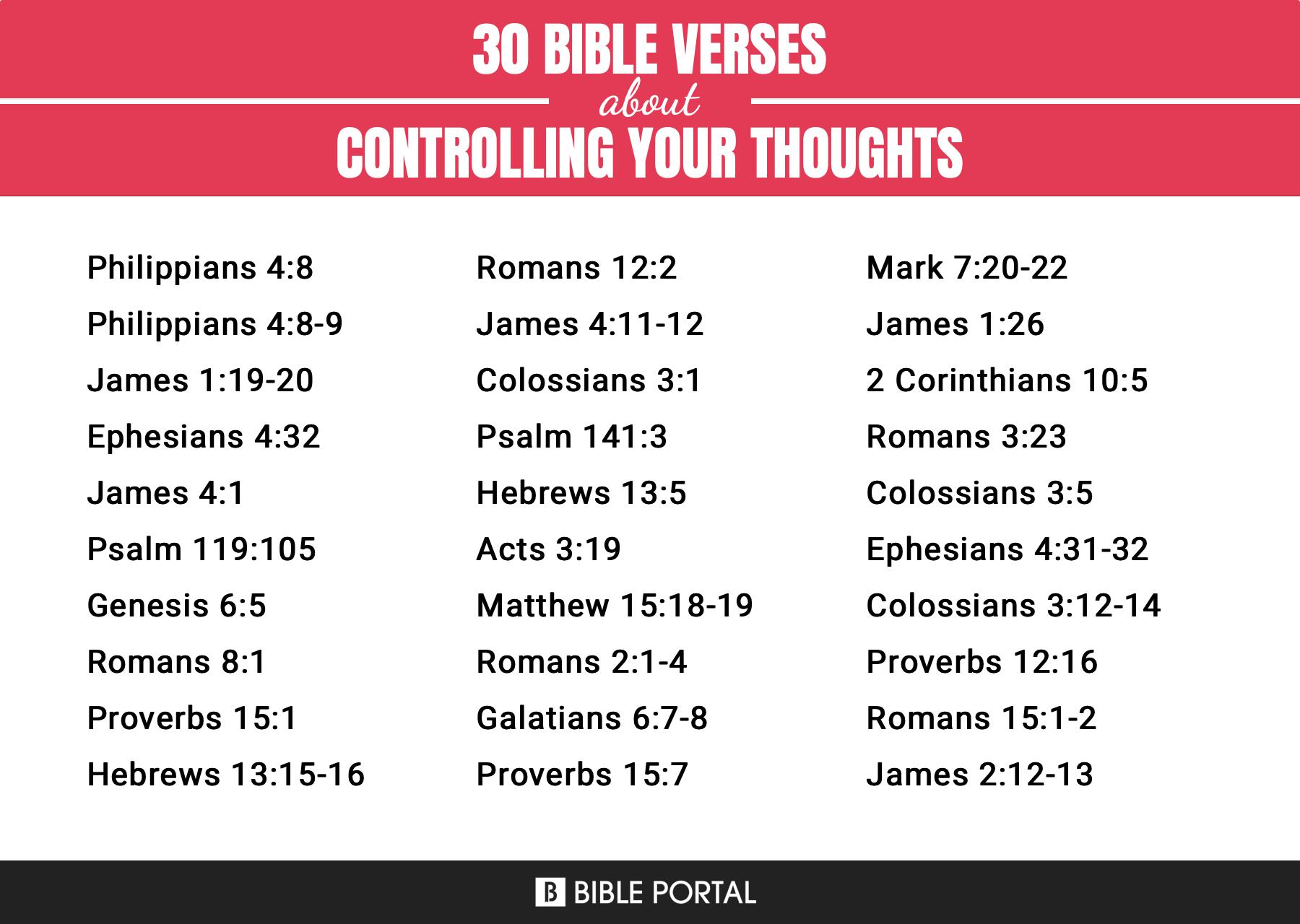 36 Bible Verses about Controlling Your Thoughts