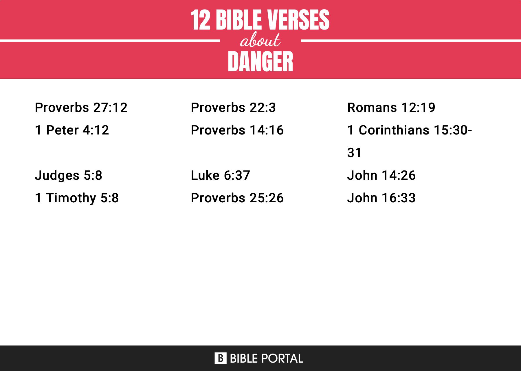 12 Bible Verses about Danger