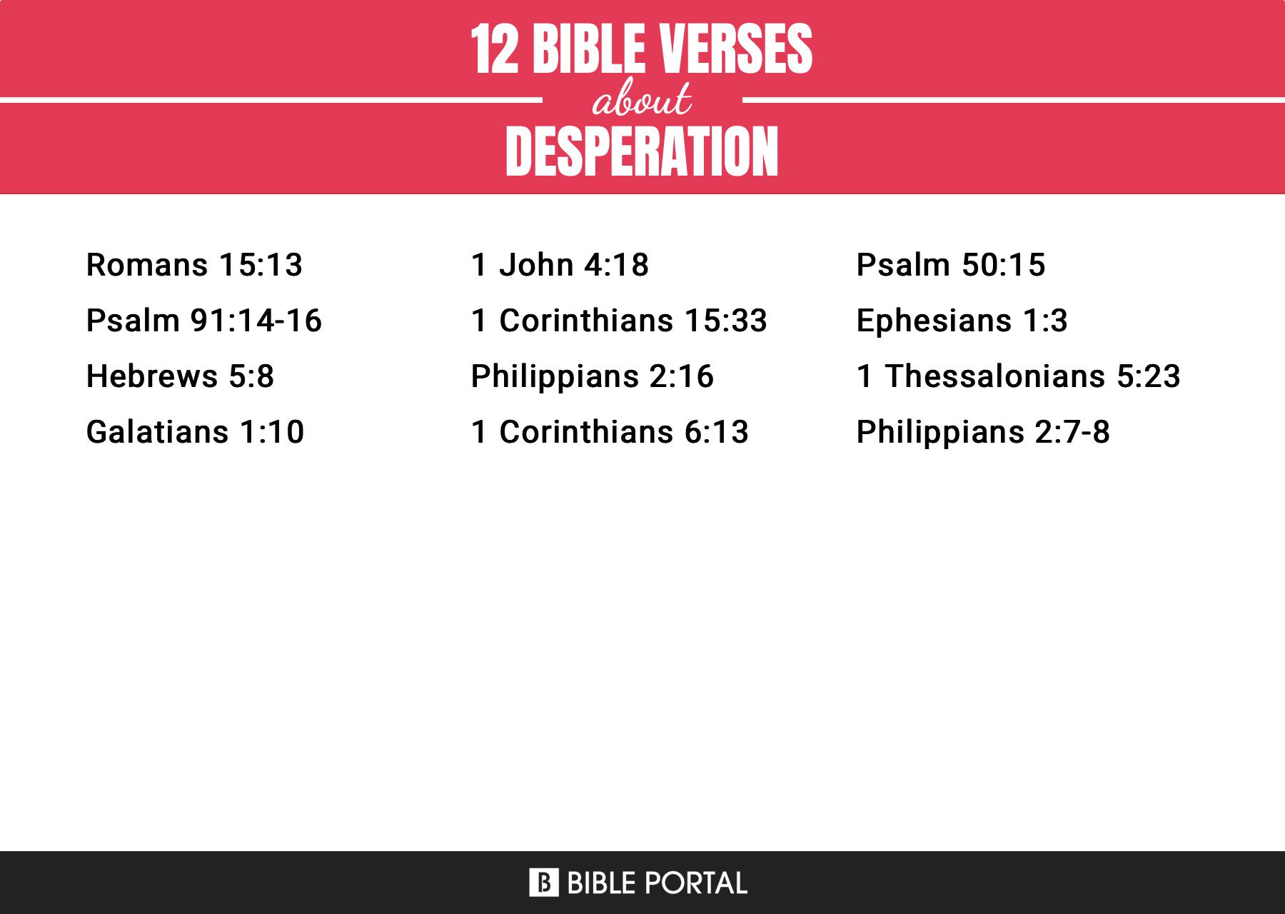 12 Bible Verses about Desperation