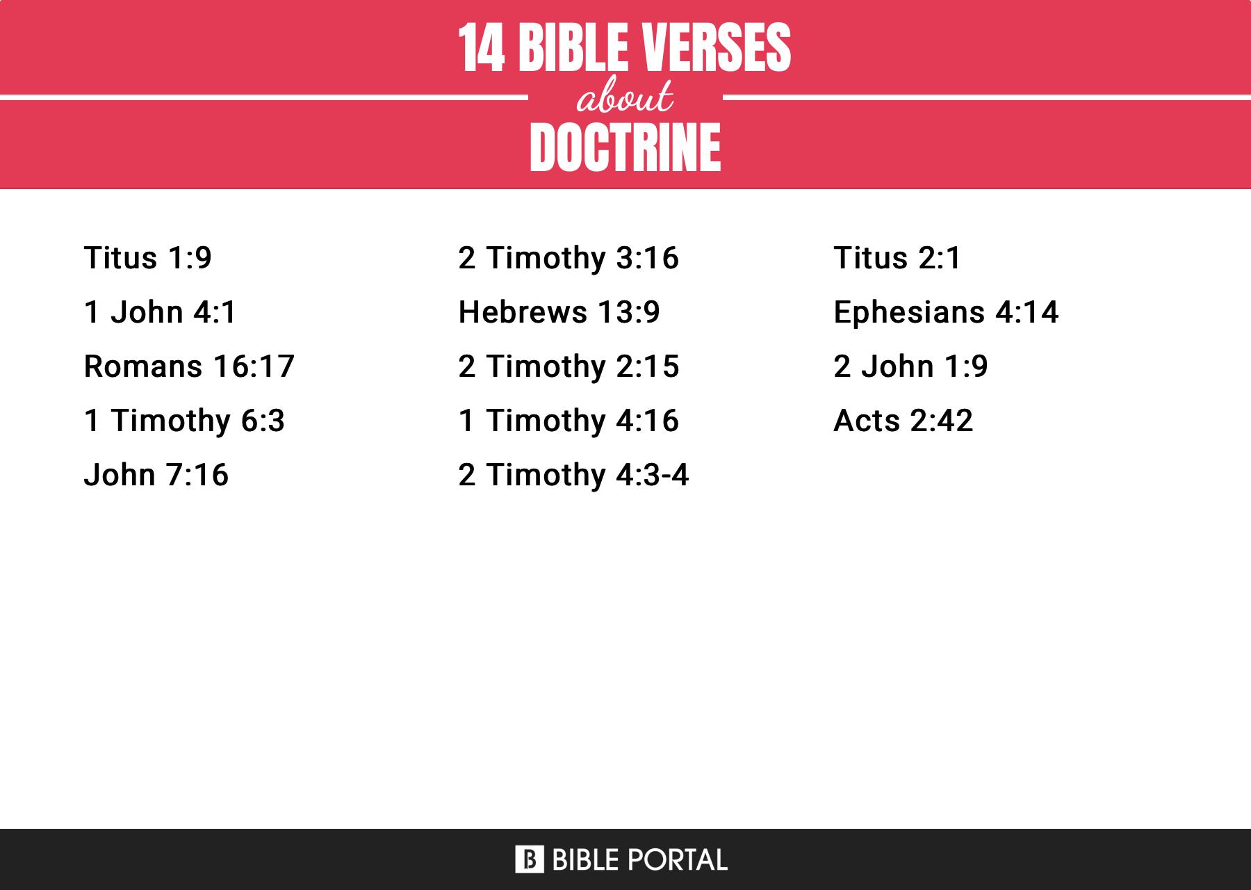 14 Bible Verses about Doctrine